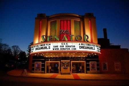 How does the plot end for movie theaters?