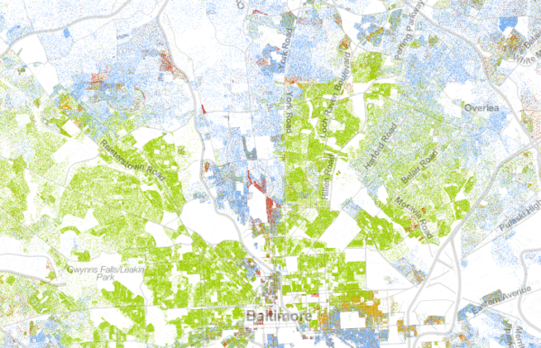 Baltimore Fishbowl | Mapping Segregation in Baltimore - Beautifully
