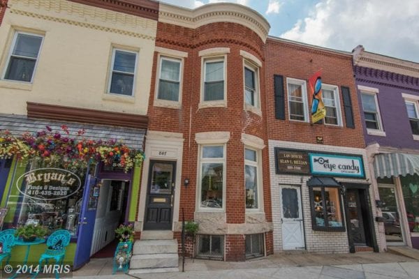 House of the Day: Hampden Townhouse With Storefront and Ringside Seat