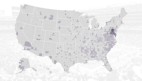 Baltimore Fishbowl | Interactive Map Sizes Up Ravens Nation