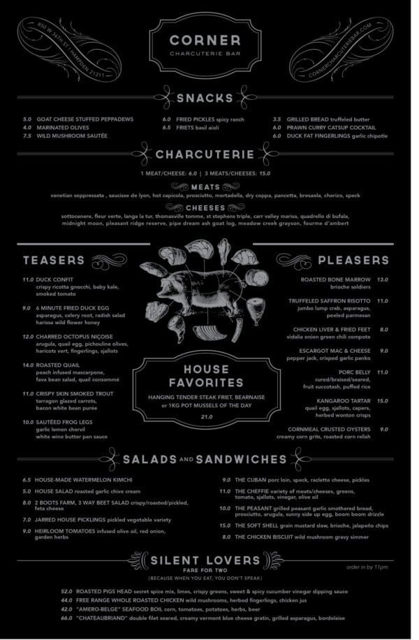 Baltimore Fishbowl | Other Corner Charcuterie Debuts New Menus TONIGHT ...