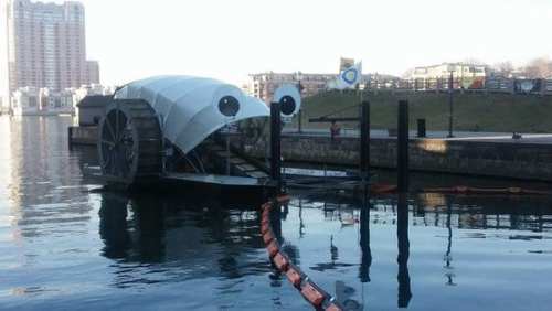 Baltimore Fishbowl | Mr. Trash Wheel Gets Some Eyes