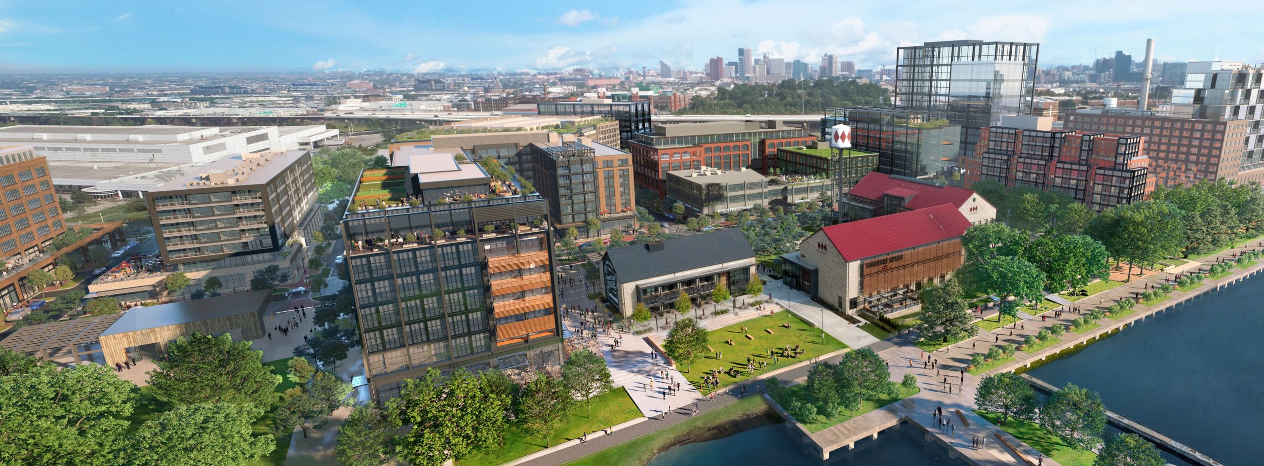 Baltimore Fishbowl | Port Covington rendering January 2021