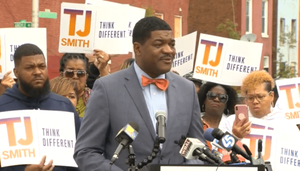 Former police spokesman T.J. Smith officially joins the mayor's race