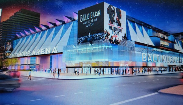 Maritime theme proposed for the Baltimore Arena’s exterior as part of ...