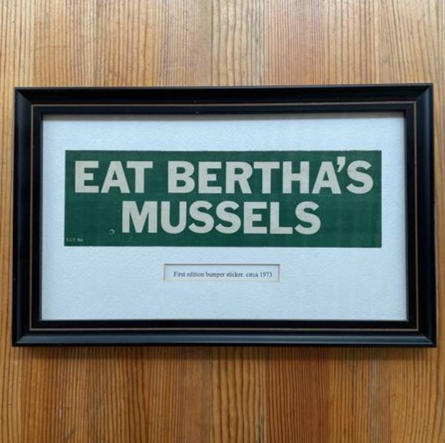 Baltimore Fishbowl | Eat Bertha's Mussels bumper sticker