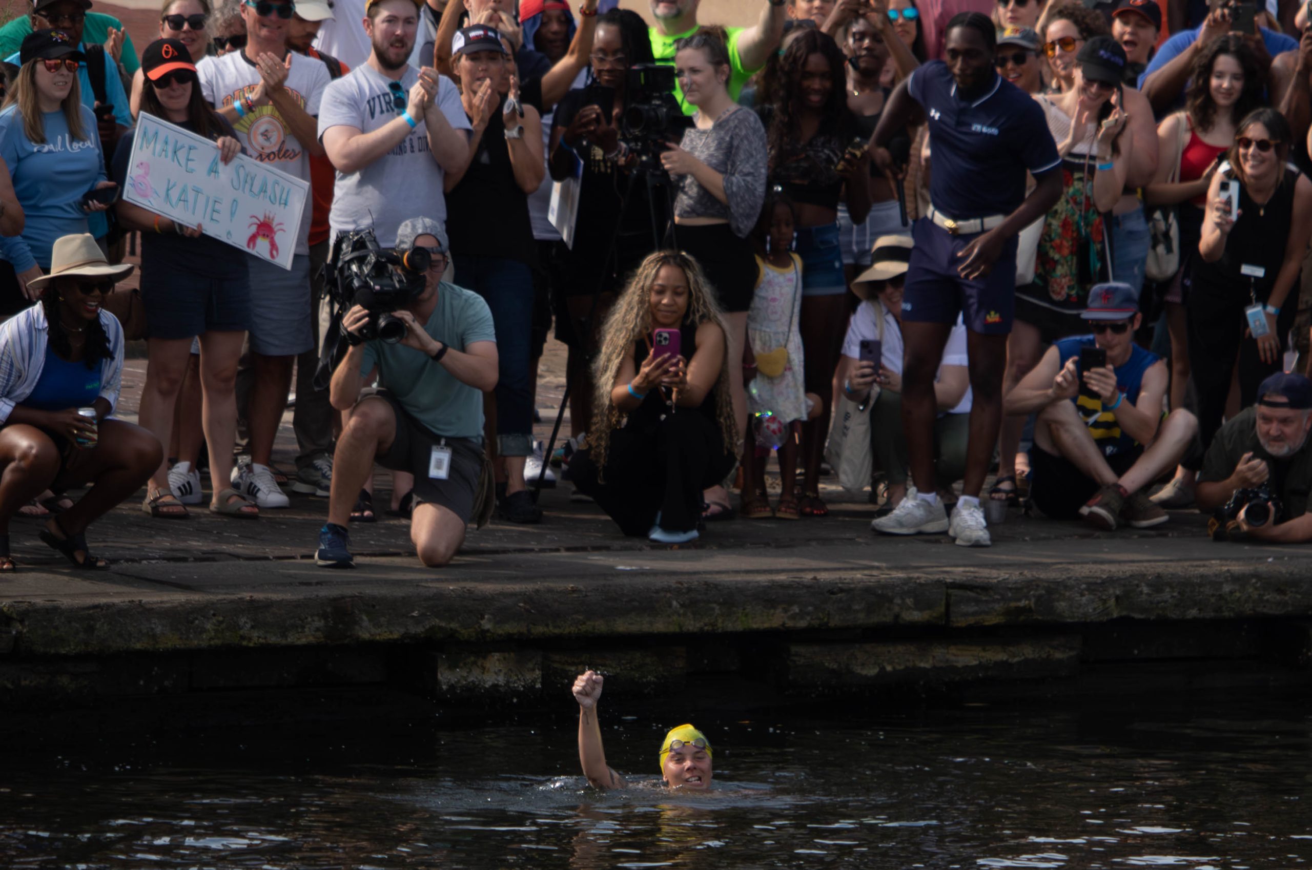 Katie Pumphrey completes 24-mile 'Bay to Baltimore' swim