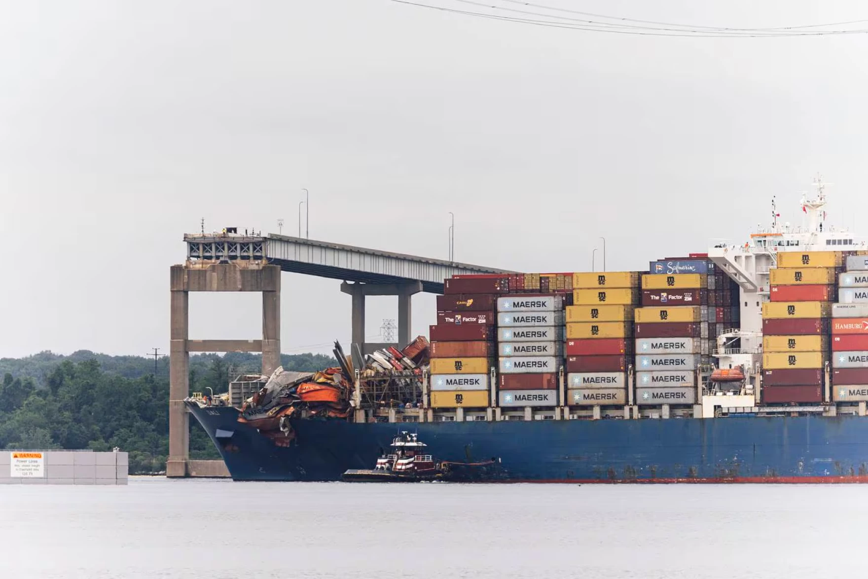 Details emerge about Dali as it left port before striking Key Bridge