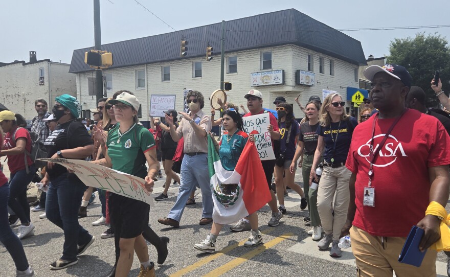 Baltimore Fishbowl | protesters against ICE