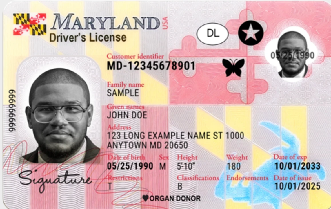 Baltimore Fishbowl | New Maryland driver's license denotes hidden ...