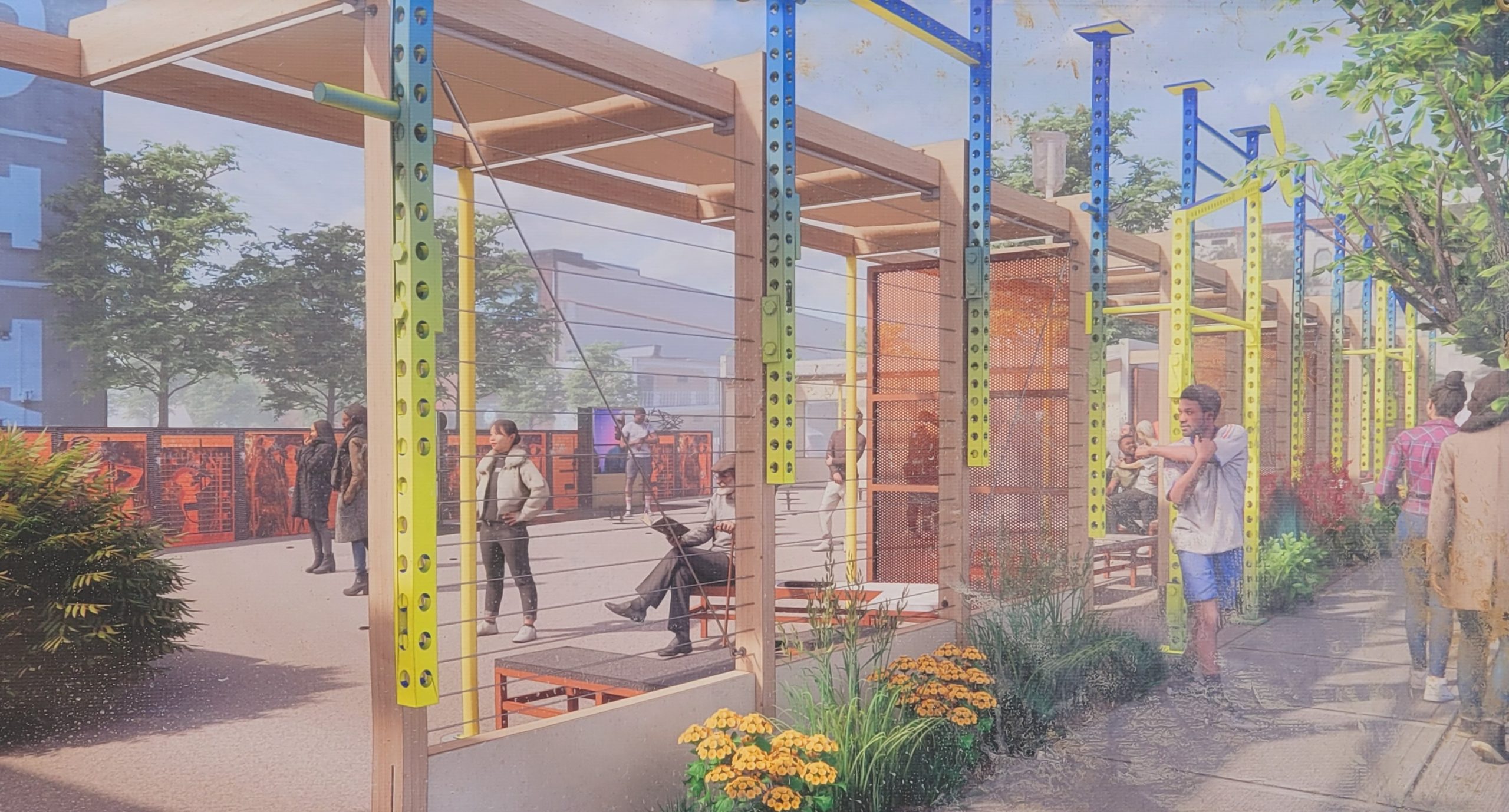 Station North gains Inviting Light art installation by Wickerham & Lomax